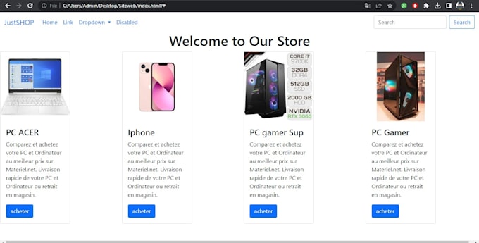 Be Your Front End Web Developer Using Htmlcss Bootstrapreact Js By