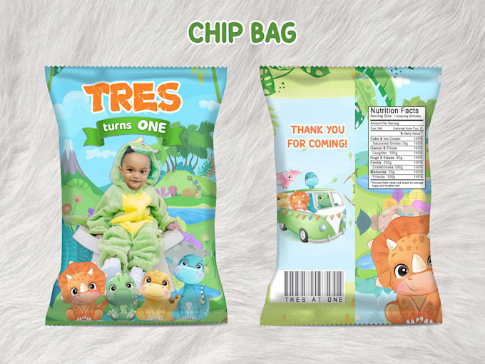 Design custom chip bags for your party by Joy_calvo | Fiverr