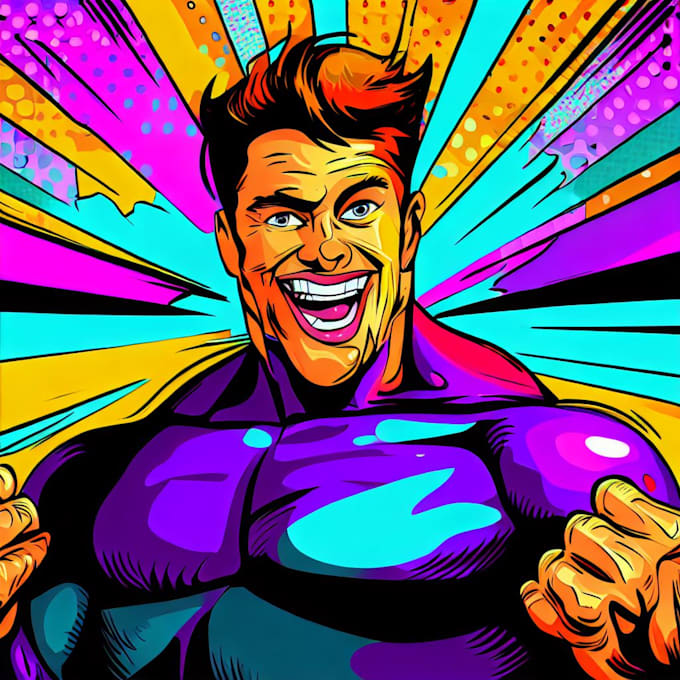 Illustrate your own comic superhero character by Catekreep | Fiverr