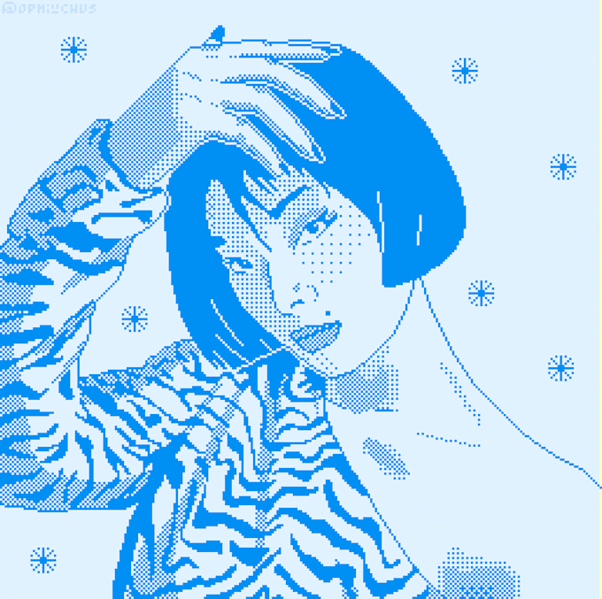Make you a 1 bit pixel art portrait by Artbyophiuchus | Fiverr