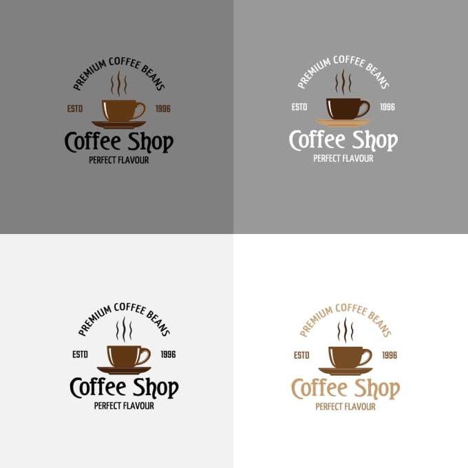 Do minimalist coffee shop logo design by Imranlatif570 | Fiverr