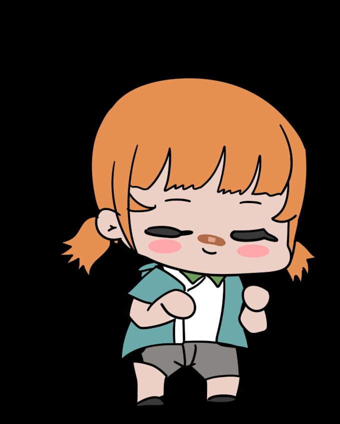 Animate gif for sticker chibi by Nicky21load | Fiverr