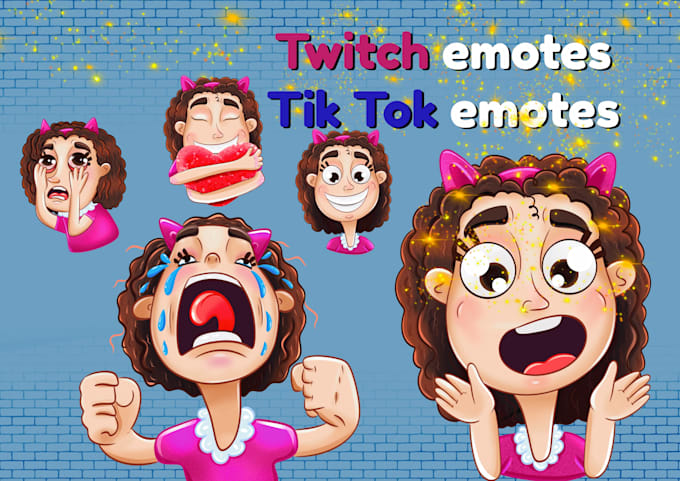 Create unique emotes and stickers for twitch and tiktok for you by ...
