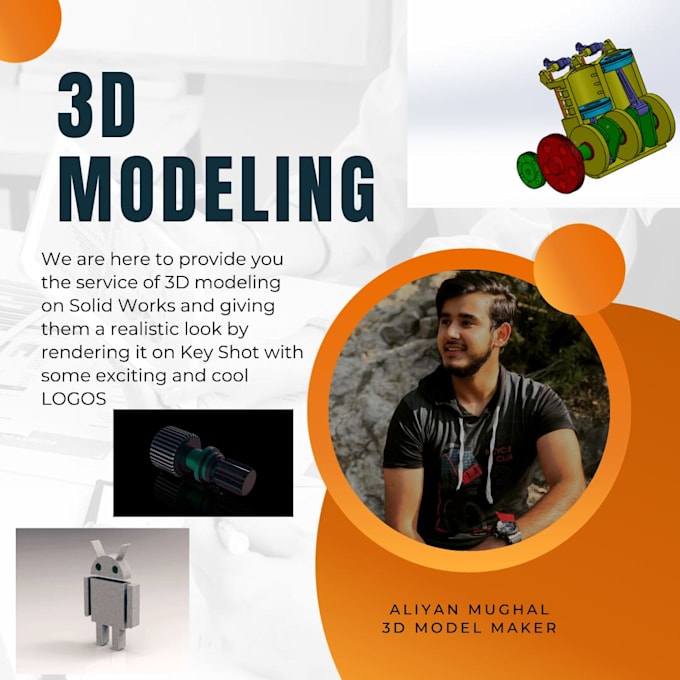 Design cool 3d models and solidworks by Aliyanmughal63 | Fiverr