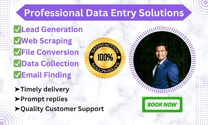 Provide accurate data entry, copy paste, web research, and lead generation by Gausul_majid | Fiverr