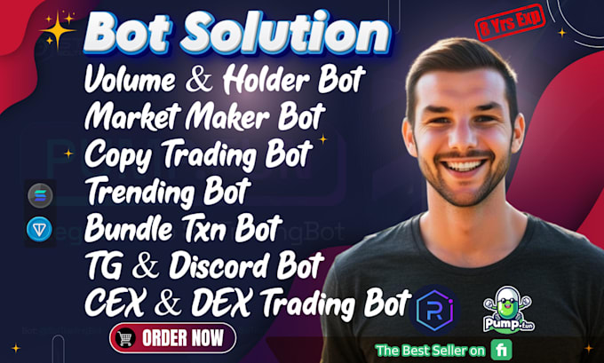 Build polymarket bot pump fun meme coin copy trading bot volume bot ...