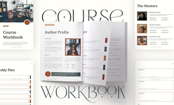 Design printable pdf workbook design, worksheet, journal and pdf lead ...