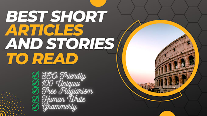 Write best short articles to read and blog posts by Zubair_content | Fiverr