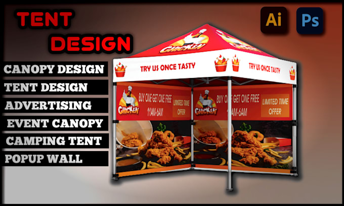 Design canopy tent , roll up banner , flyer in 24 hours by Graphicrafts ...