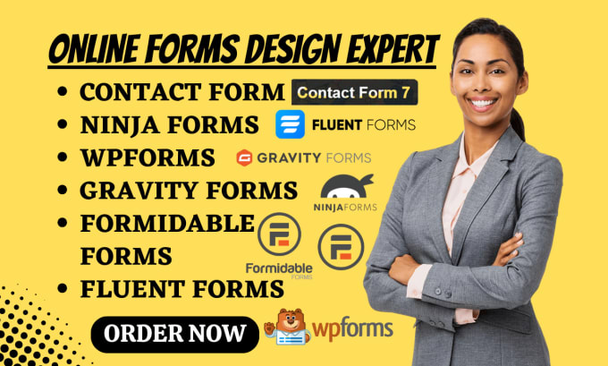 Create Wordpress Contact Form 7 Gravity Forms Formidable Form Ninja Form Wpforms By