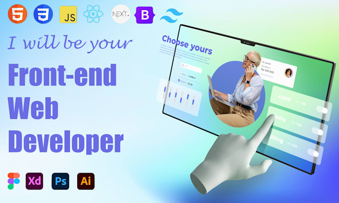Be Your Expert In Website Development With Html Css Tailwind React Next