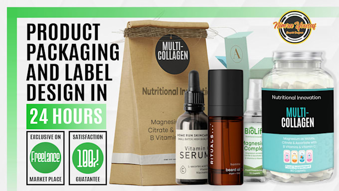 Packaging box, label, product, mailer box, food packing, amazon ...