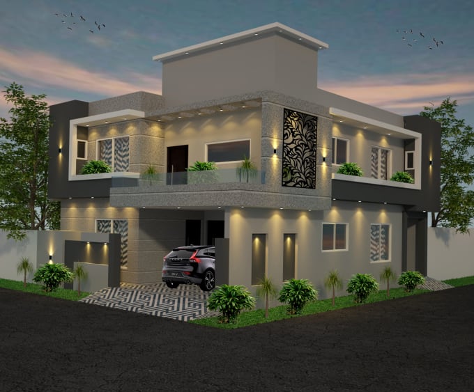 Create interior design and realistic 3d rendering by Shahtechpk | Fiverr