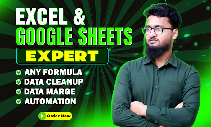 Be microsoft excel expert and google sheets by Excel_guru360 | Fiverr