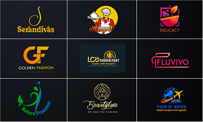 Modern minimalist unique timeless business logo design by Madushanvlogs | Fiverr