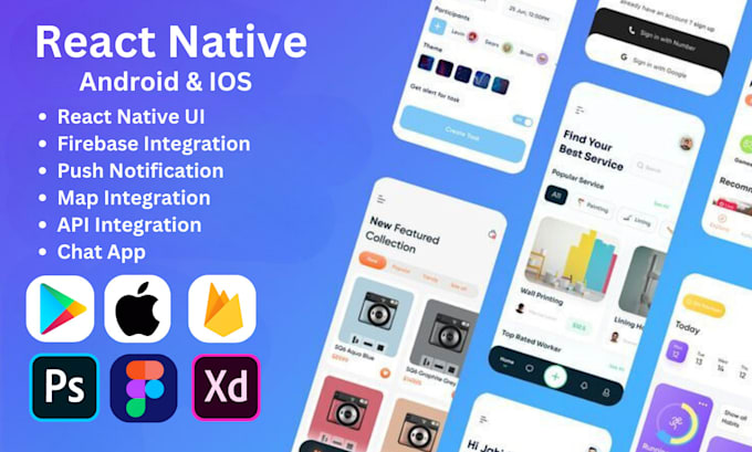 Create React Native Android And Ios Mobile Application By