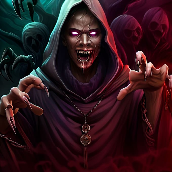Make horror character illustration for you by Magoukeets | Fiverr