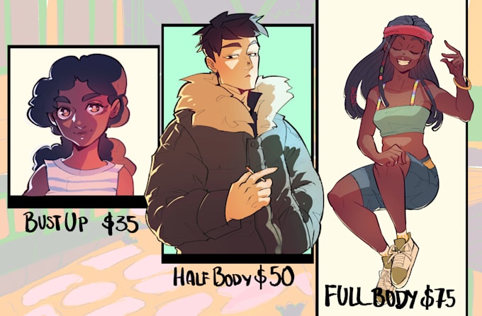 Draw an avatar illustration pfp of you or your oc by Riantuk | Fiverr