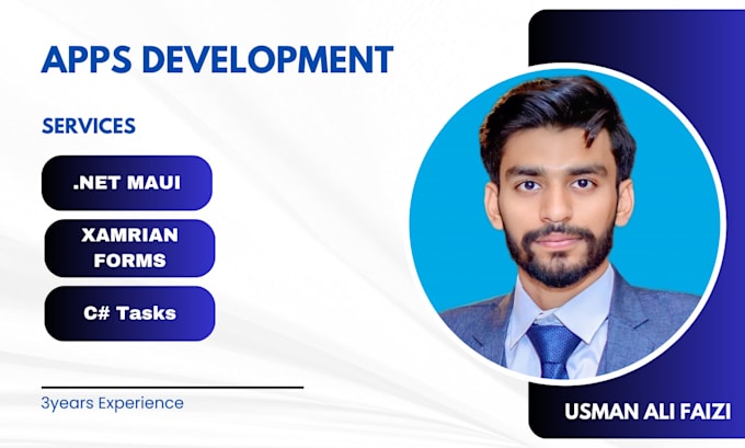 Build android or ios apps using dot net maui or xamarin forms by Usmanalifaizi | Fiverr