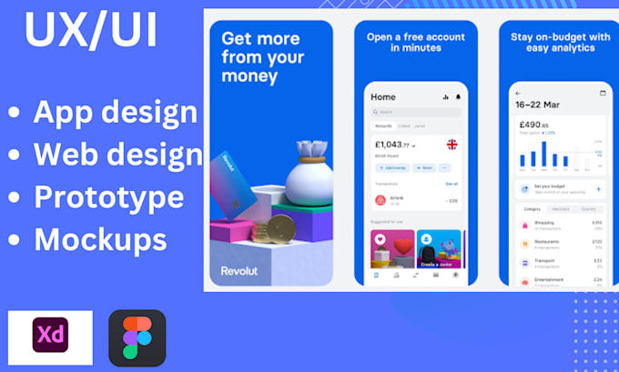 Design your app or website uxui by using figma or xd by Ayatdoll669 | Fiverr