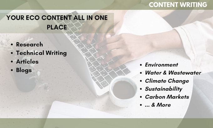Write an article or blog about environmental topics by Nadineghantous ...