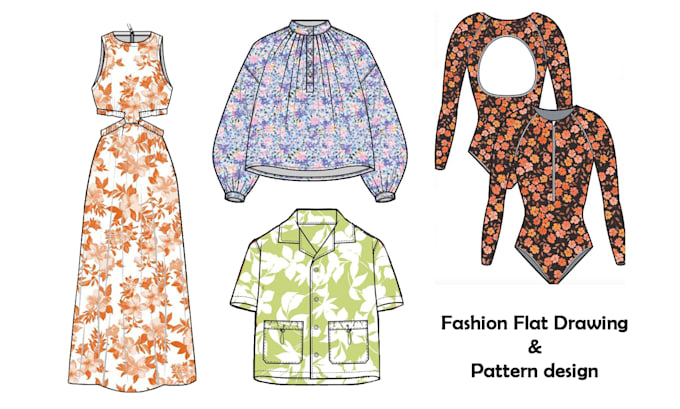 Design fashion technical drawings and tech pack by Amnaumair961 | Fiverr