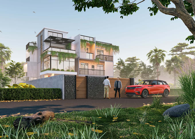 Create 3d model and render images architecture project by Sifat0072 | Fiverr