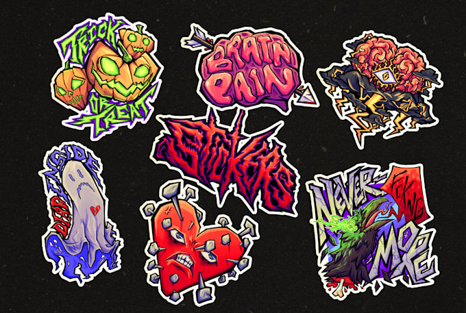 Create cartoon stickers for you by Hugodrawer | Fiverr