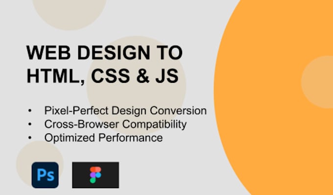 Convert a design in figma or psd into html,css,javascript by Jr_felix ...