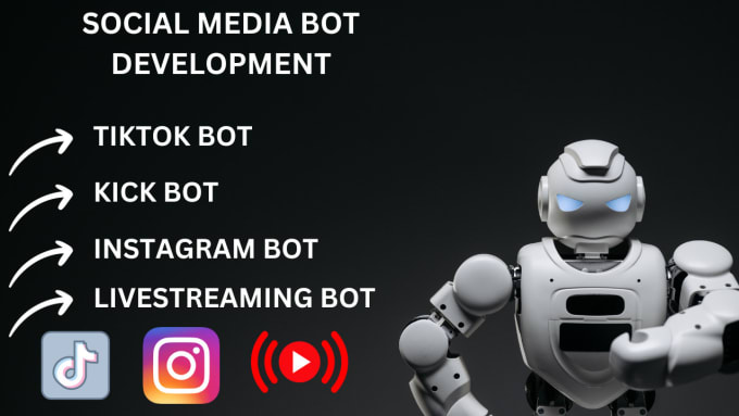 Develop automated livestreaming bot kick channel bot twitch bot twitter bot Develop automated livestreaming bot kick channel bot twitch bot twitter bot