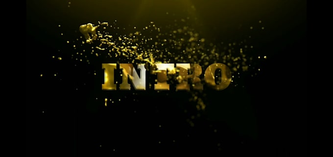 Create a classy youtube intro with 4k gold particle effects by Fp_van | Fiverr