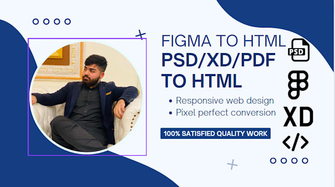 Expertly convert figma psd xd designs to website code by Haroonsahab ...