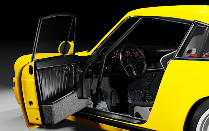 Do 3d realistic car modelling, 3d car interior, 3d vehicle, realistic ...