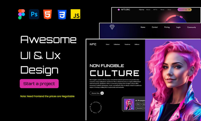 Do awesome ui ux design and frontend development by Rajeshroy2003 | Fiverr