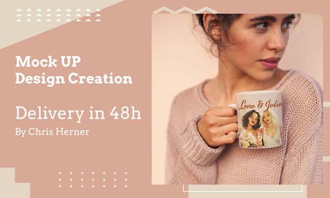 Professional mock up template design creation for your product or brand ...