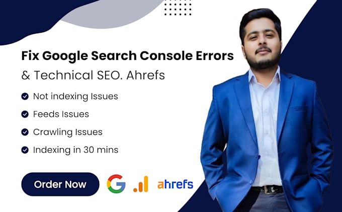 Fix google search console errors, ahrefs, technical seo by Shahzaibali1 | Fiverr