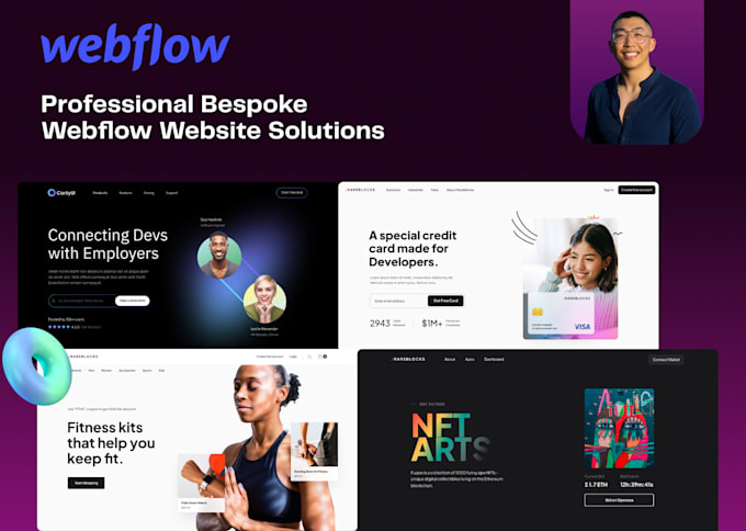 Design and develop a custom, bespoke webflow website by Mads_studio ...