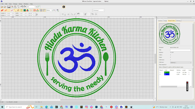 Embroidery digitizing emb, dst, pes, jef by Nsnaveen | Fiverr