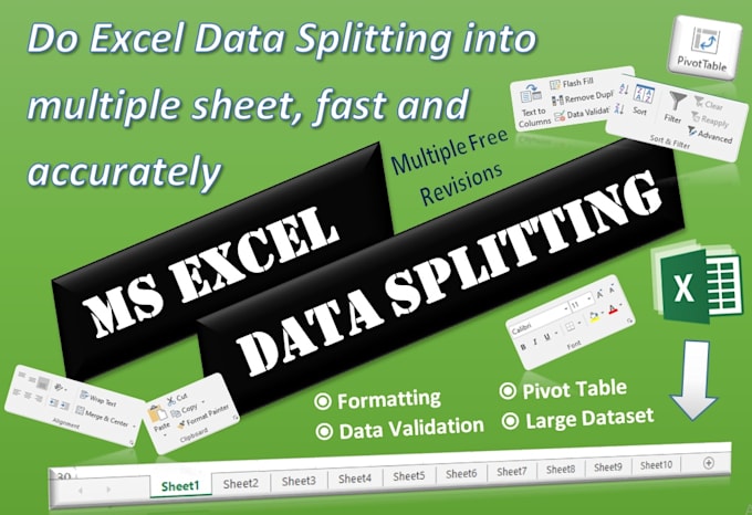 Do excel data splitting fast and accurate by Mohsanraza87 | Fiverr