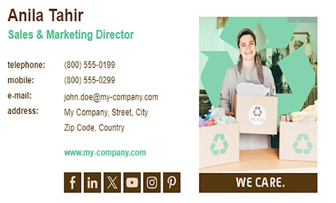 Make clickable email signature templates by Pakwebsolution | Fiverr