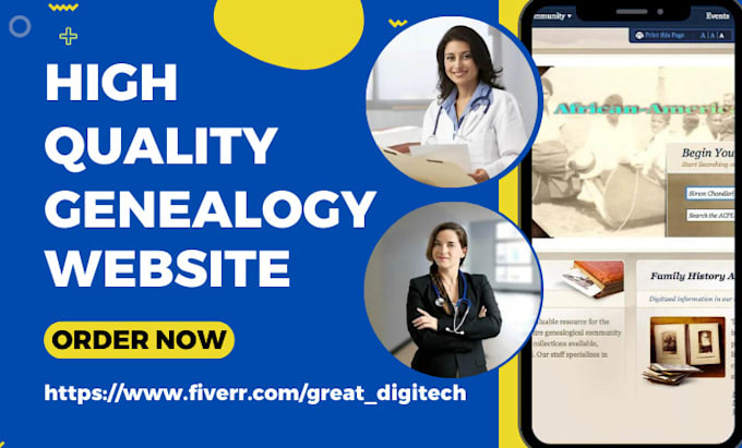 Design genealogy website ancestry family tree family history heritage website by Great_digitech ...