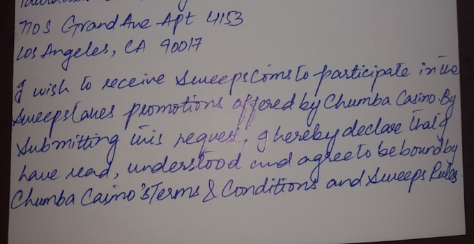 Handwriting your sweepstakes postcards envelopes letters by Taimoorg ...