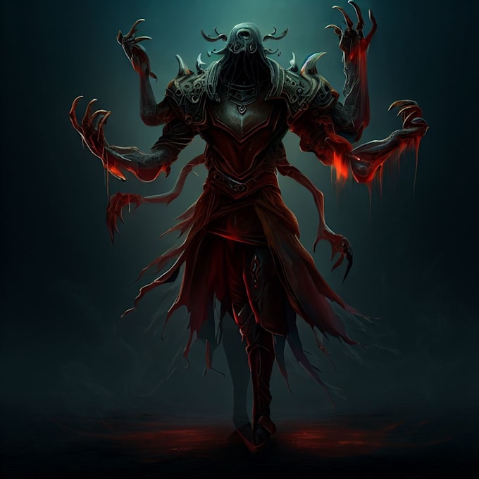 Do fantasy horror and fantasy horror character by Greotsabur | Fiverr