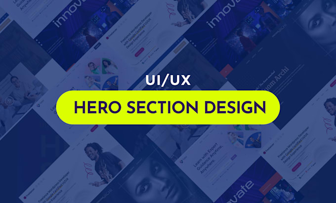 Design clean website hero section and landing page in figma by ...