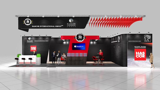 Create 3d trade booth, exhibition stand ,stall, both, kiosk by ...