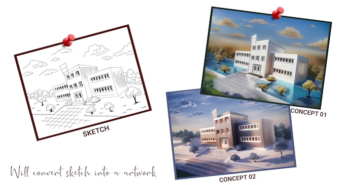 Convert your sketch into a digital art using ai tools by Logobuddy87 ...