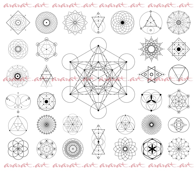 Create simple sacred geometry mystical spiritual logo design by Ararat ...