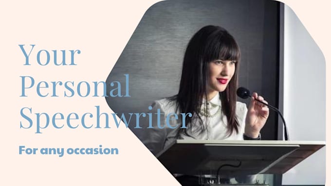 Write your ideal speech for any occasion by Readysetwriting | Fiverr Write your ideal speech for any occasion by Readysetwriting | Fiverr