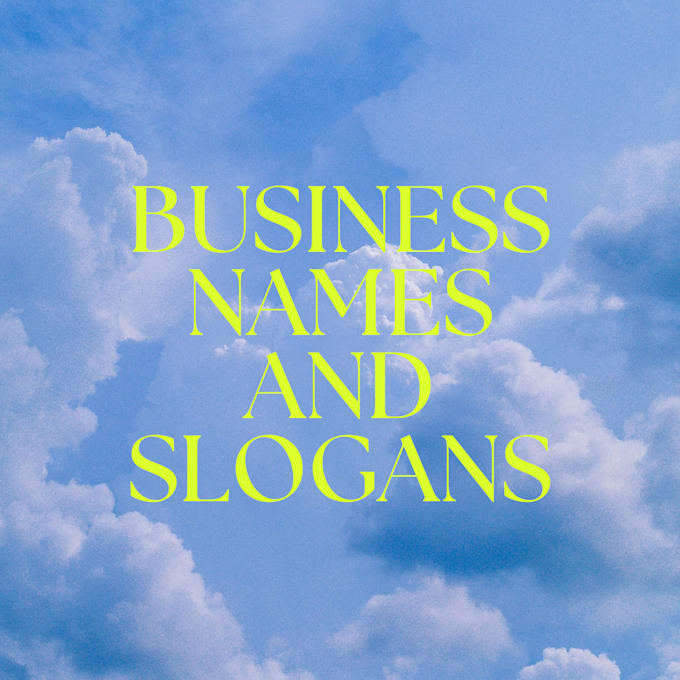 Create unique and attractive brand names and taglines by Yusramir8 | Fiverr