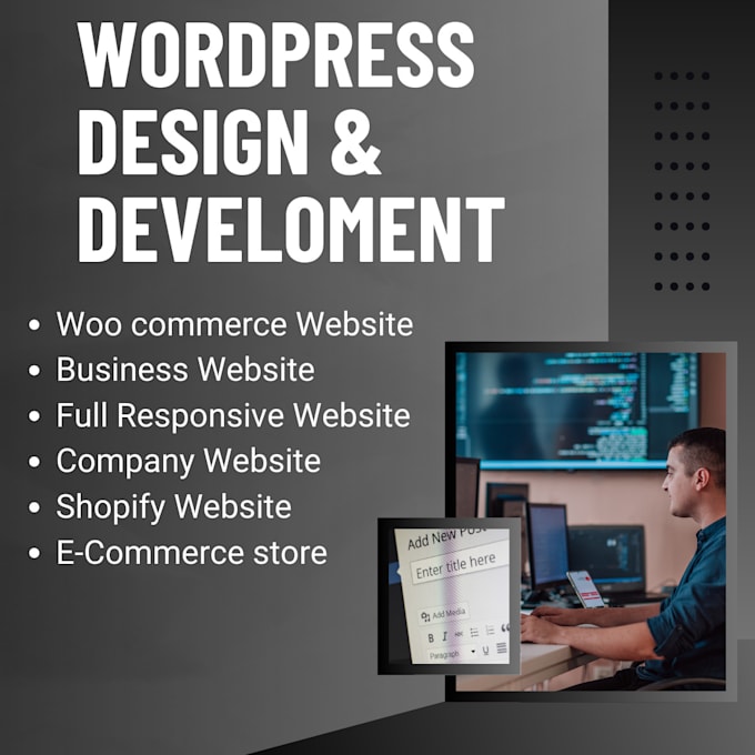 Build, customize, and optimize wordpress e commerce website with woocommerce by Noman2300 | Fiverr